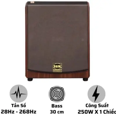 Loa Sub Điện B&W DM 604-8No NEW (Sub điện bass 30) chính hãng