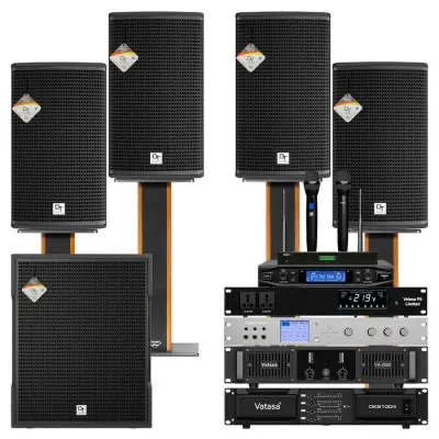 Dàn Karaoke DT TT285: (2 DT Alpha 12, Vatasa T10, Vatasa V8 Pro, Vatasa ...