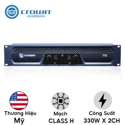 Cục đẩy công suất Crown T3 (Hàng lướt đẹp 99% nguyên zin)